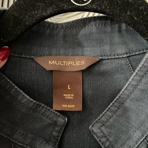 Multiples | Jackets & Coats | Multiples Embroidered Jean Jacket | Poshmark